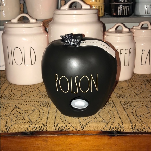 Rae Dunn | Holiday | Rae Dunn Poison Apple Shaped Birdhouse Black ...